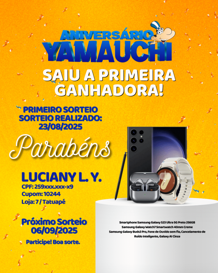 Saiu a Primeira Ganhadora do Sorteio Yamauchi Supermercados ...